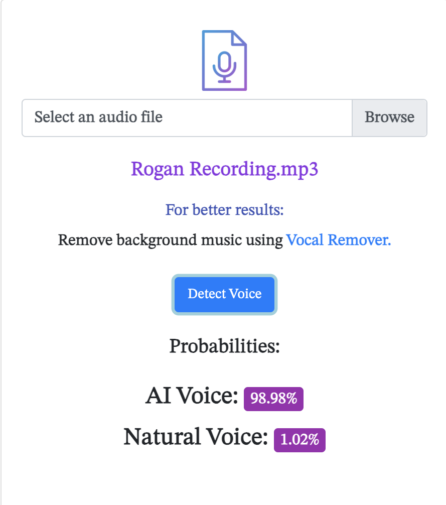 AI Voice Detector | Protect from Audio Manipulation